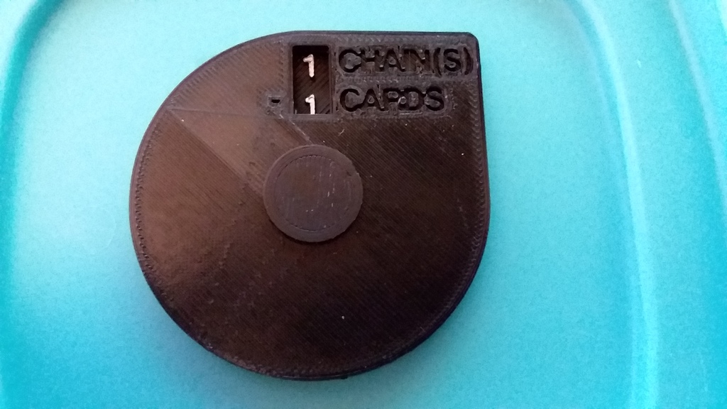 ♟ Keyforge Dial Chain Counter・Free STL File for 3D printing・Cults